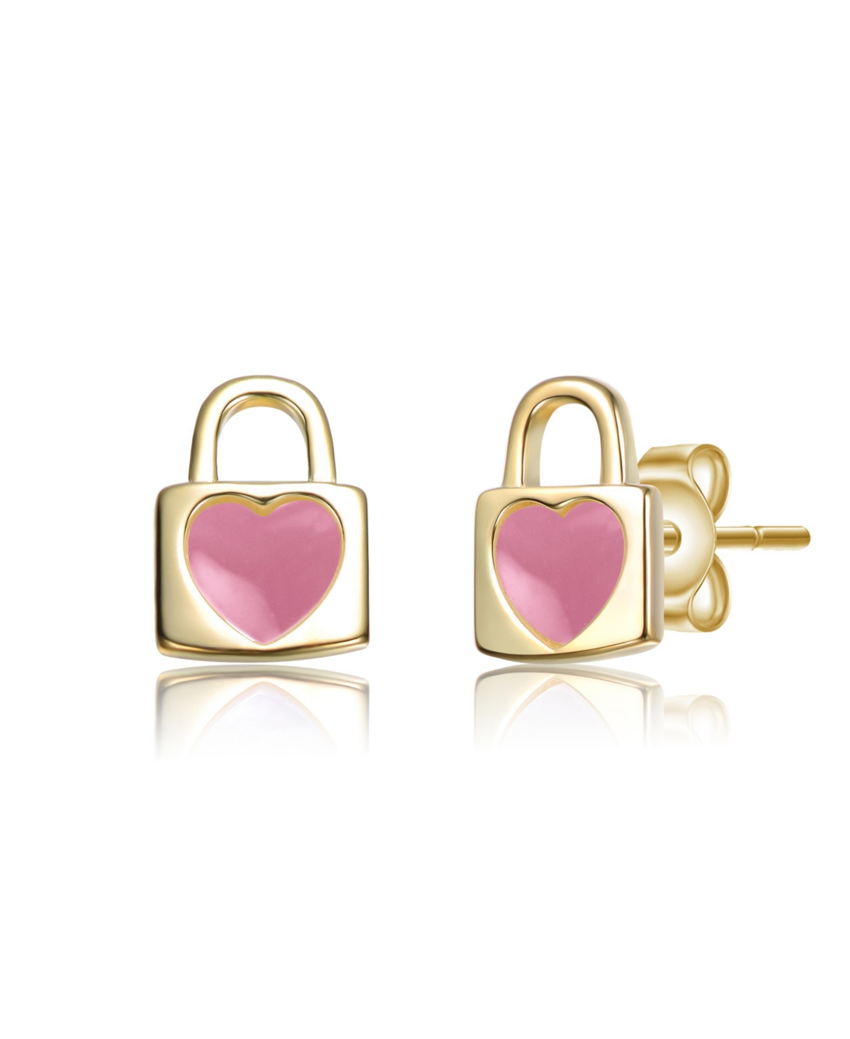 Click here for GiGiGirl 14K Gold Plated Heart-Shaped Lock Earring... prices