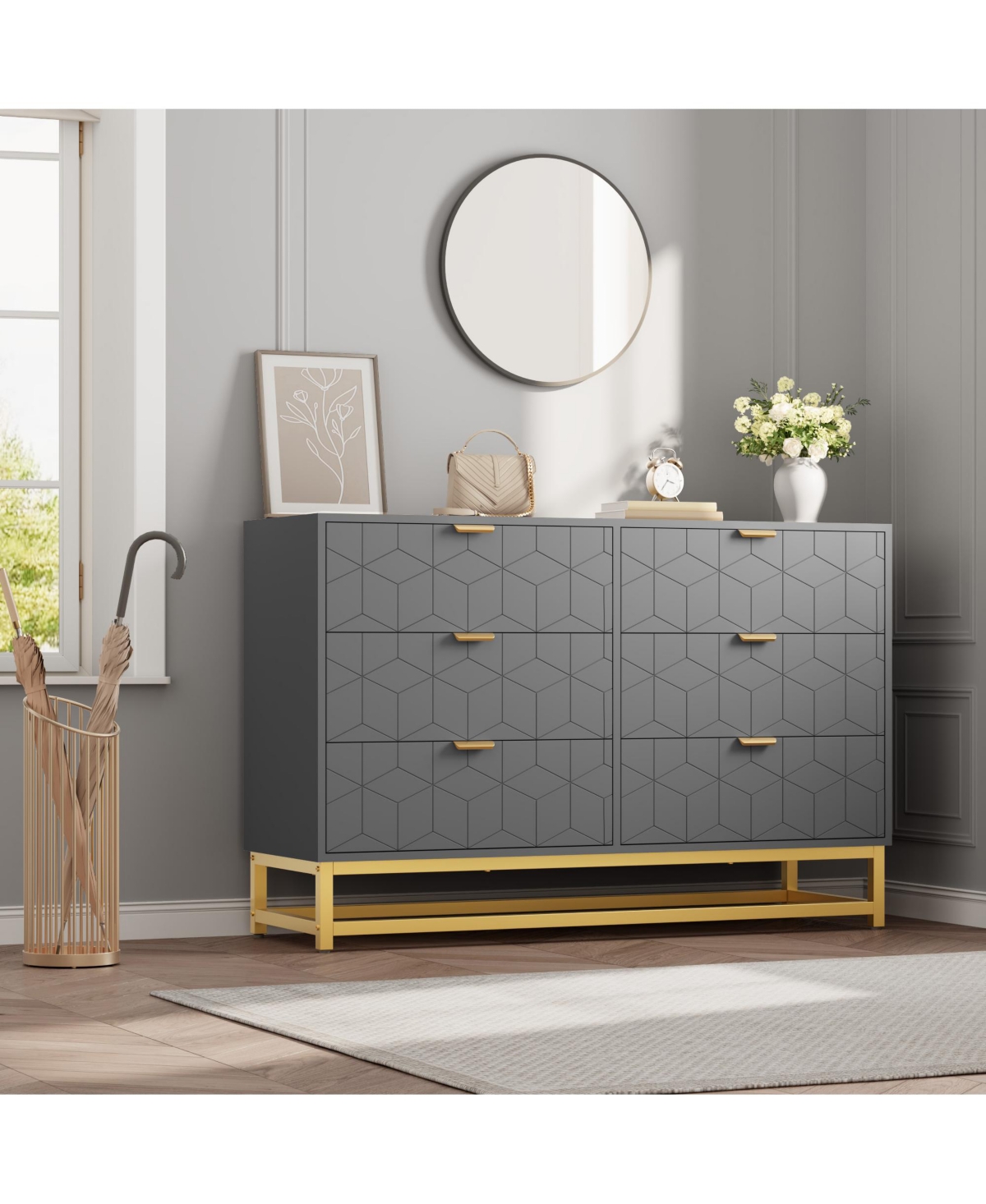Click here for Gaomon 6 Drawer Dresser with Wide Storage  Dresser... prices