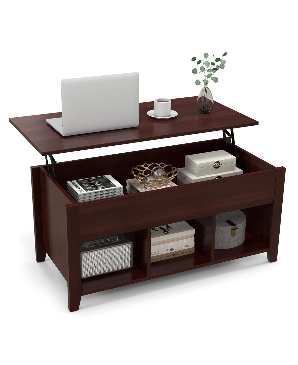 Click here for Gymax Lift Top Coffee Table w/ Storage Compartment... prices