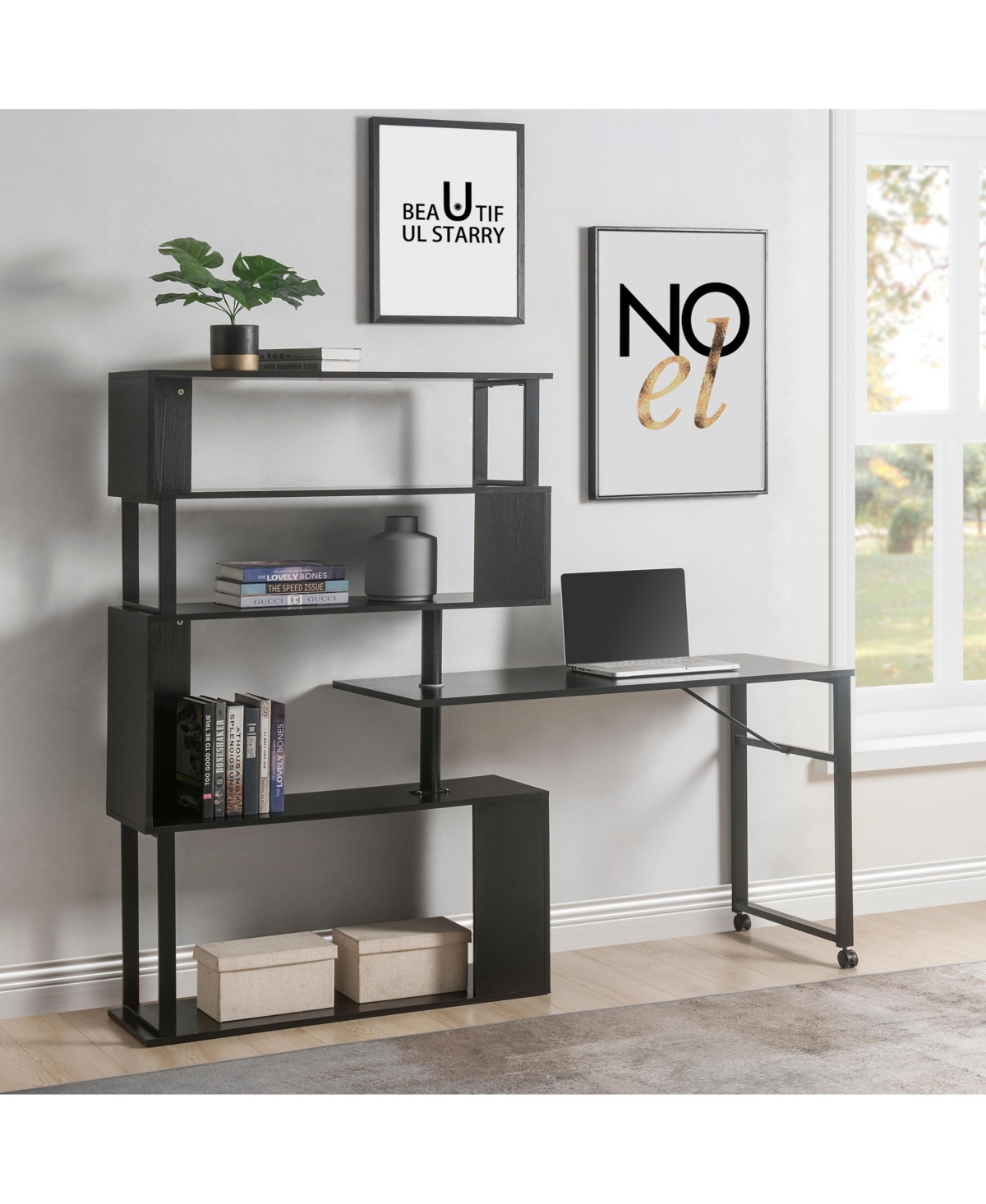 Click here for Casainc L-Shaped Computer Desk with Rotating Table... prices