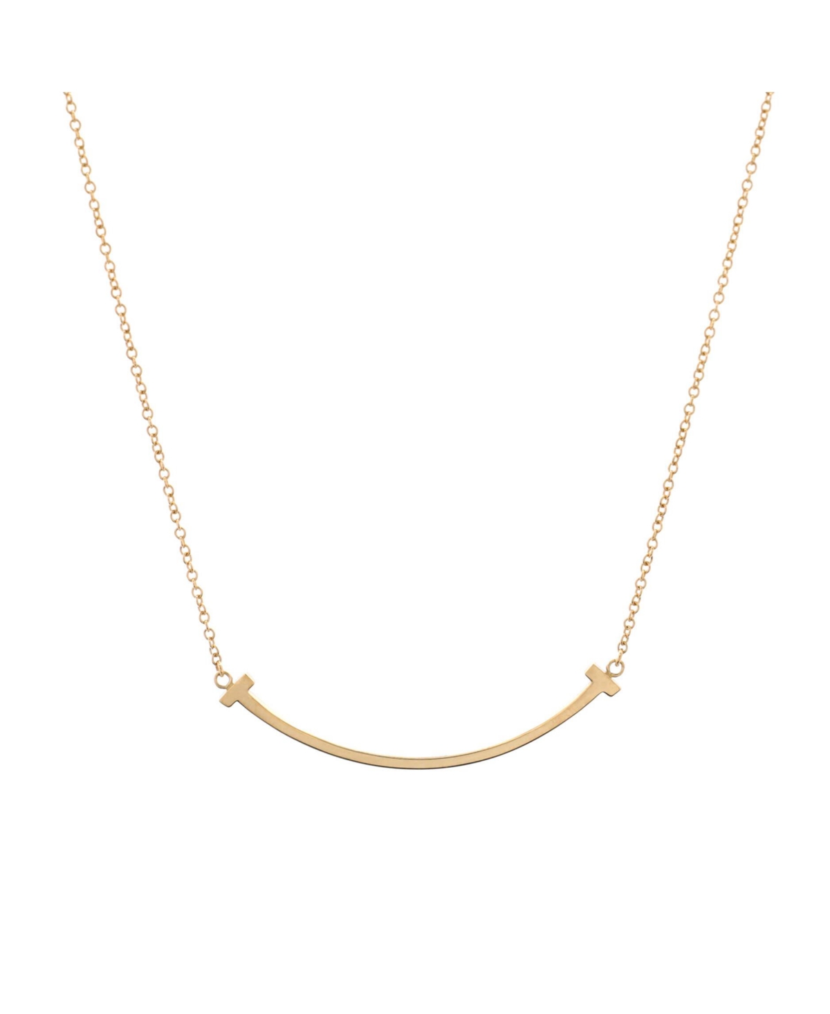 Click here for Pre-Owned Tiffany & Co T Smile Pendant Necklace -... prices