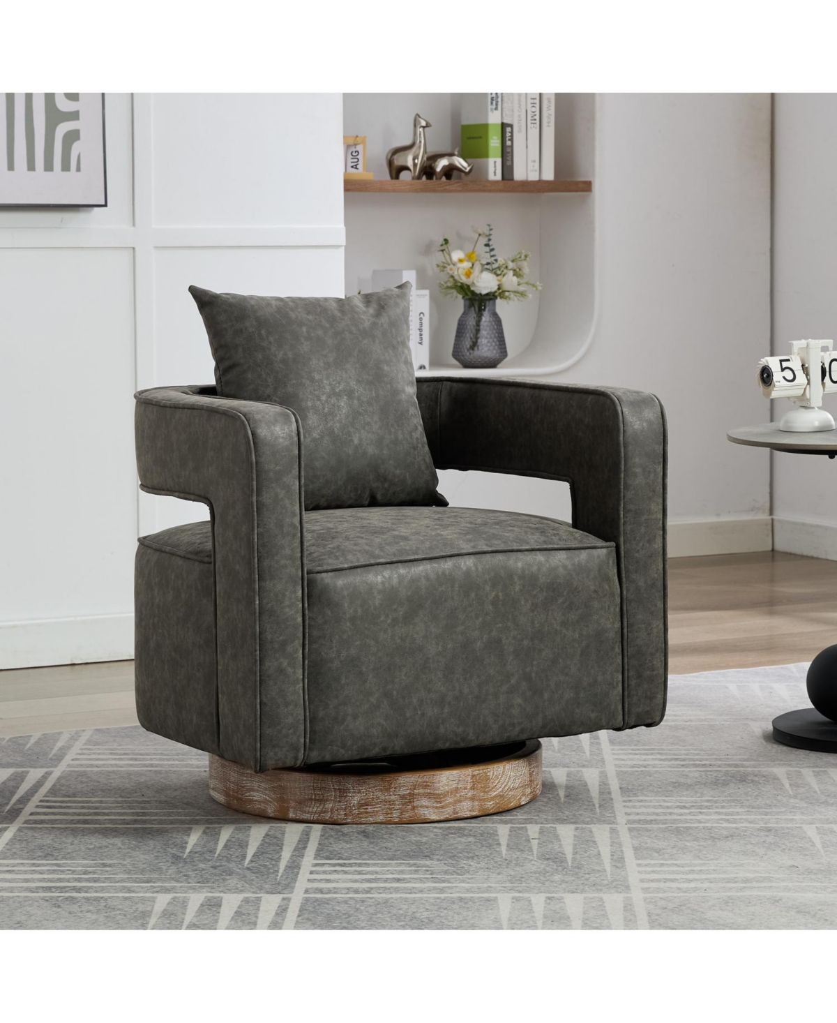 Click here for Streamdale Furniture Swivel Accent Barrel Chair wi... prices