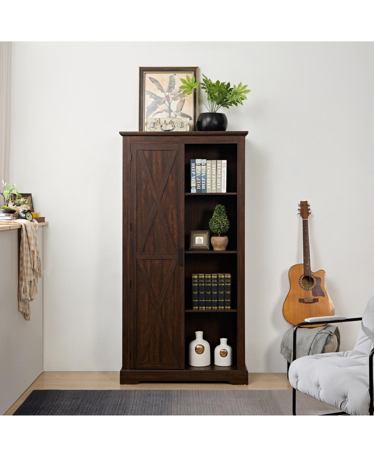 Click here for Streamdale Furniture Farmhouse Cabinet with Barn D... prices