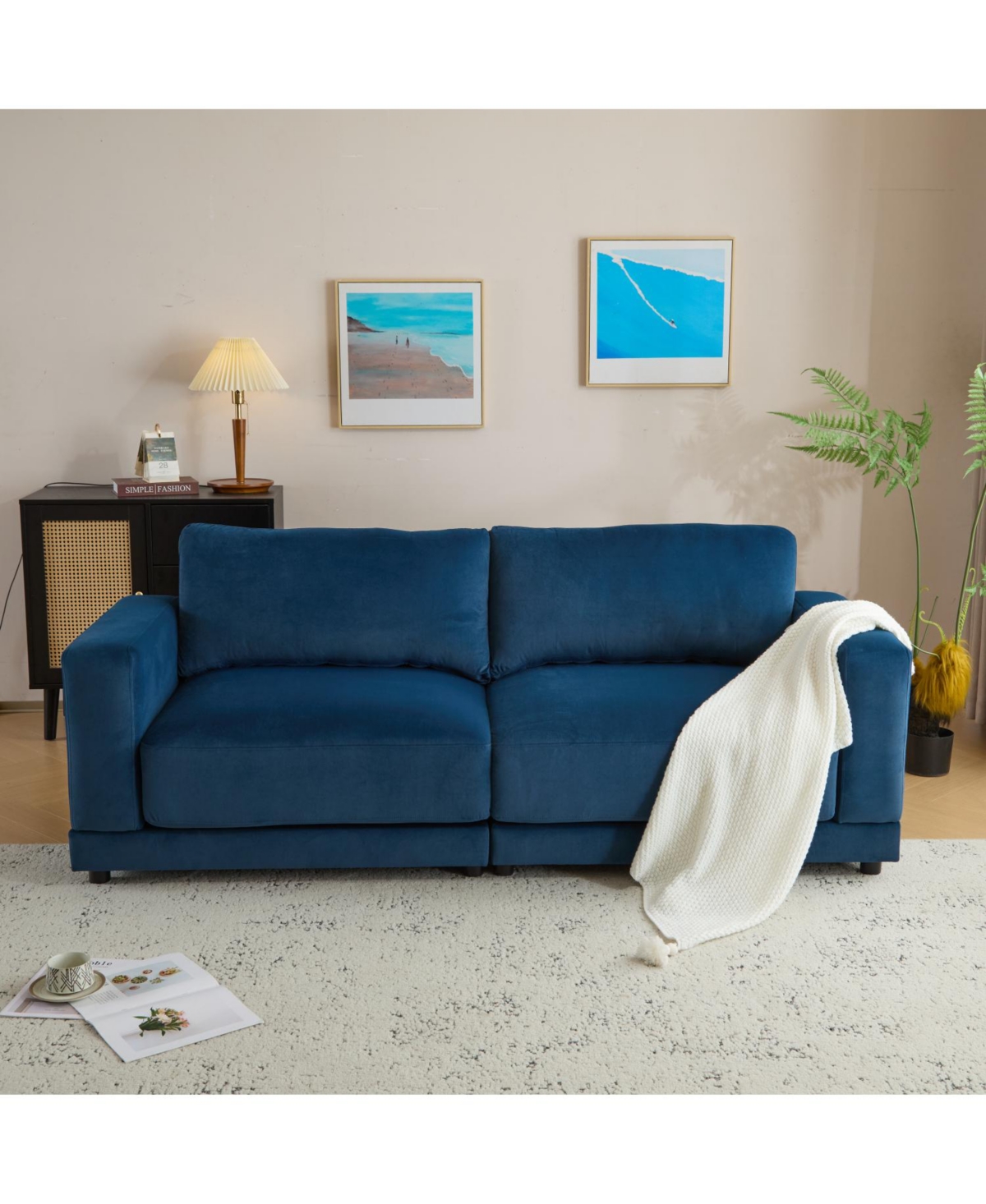 Click here for Streamdale Furniture 81" Modern Sofa - Deep C... prices