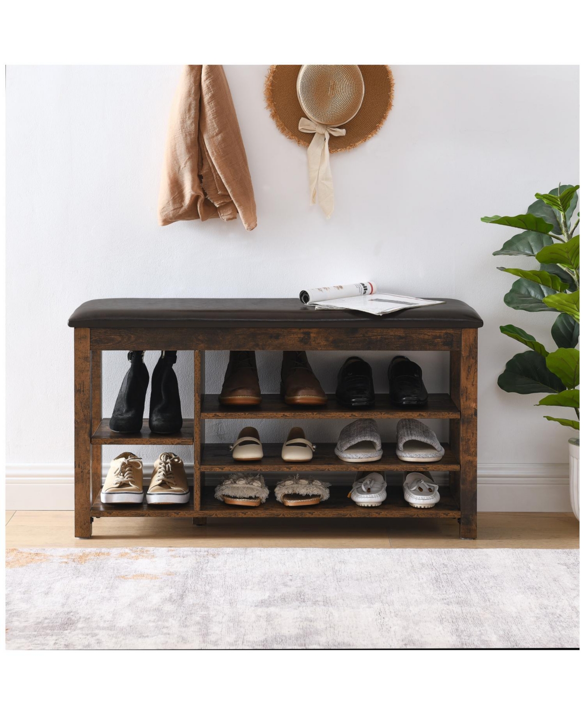 Click here for Streamdale Furniture Streamdale Rubberwood Shoe Be... prices