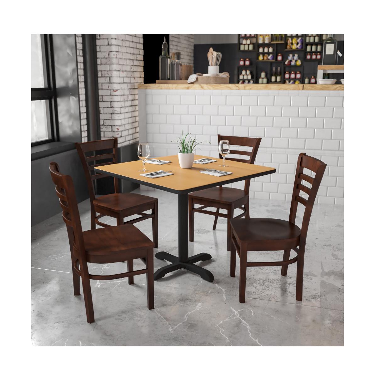 Click here for Emma+Oliver Ladder Back Wooden Restaurant Dining C... prices