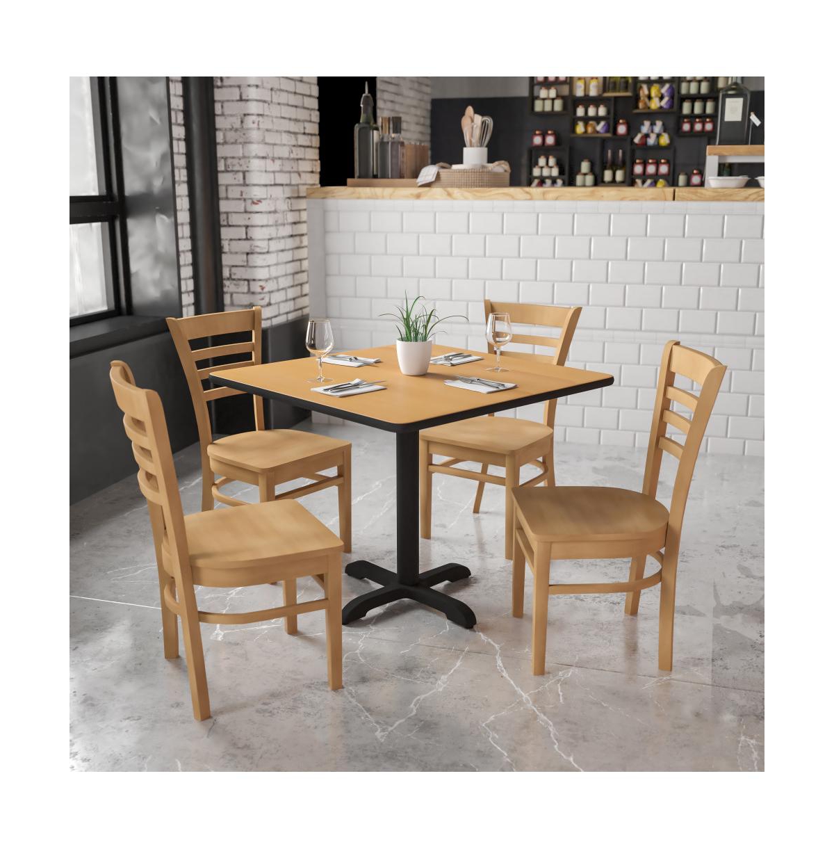 Click here for Emma+Oliver Ladder Back Wooden Restaurant Dining C... prices