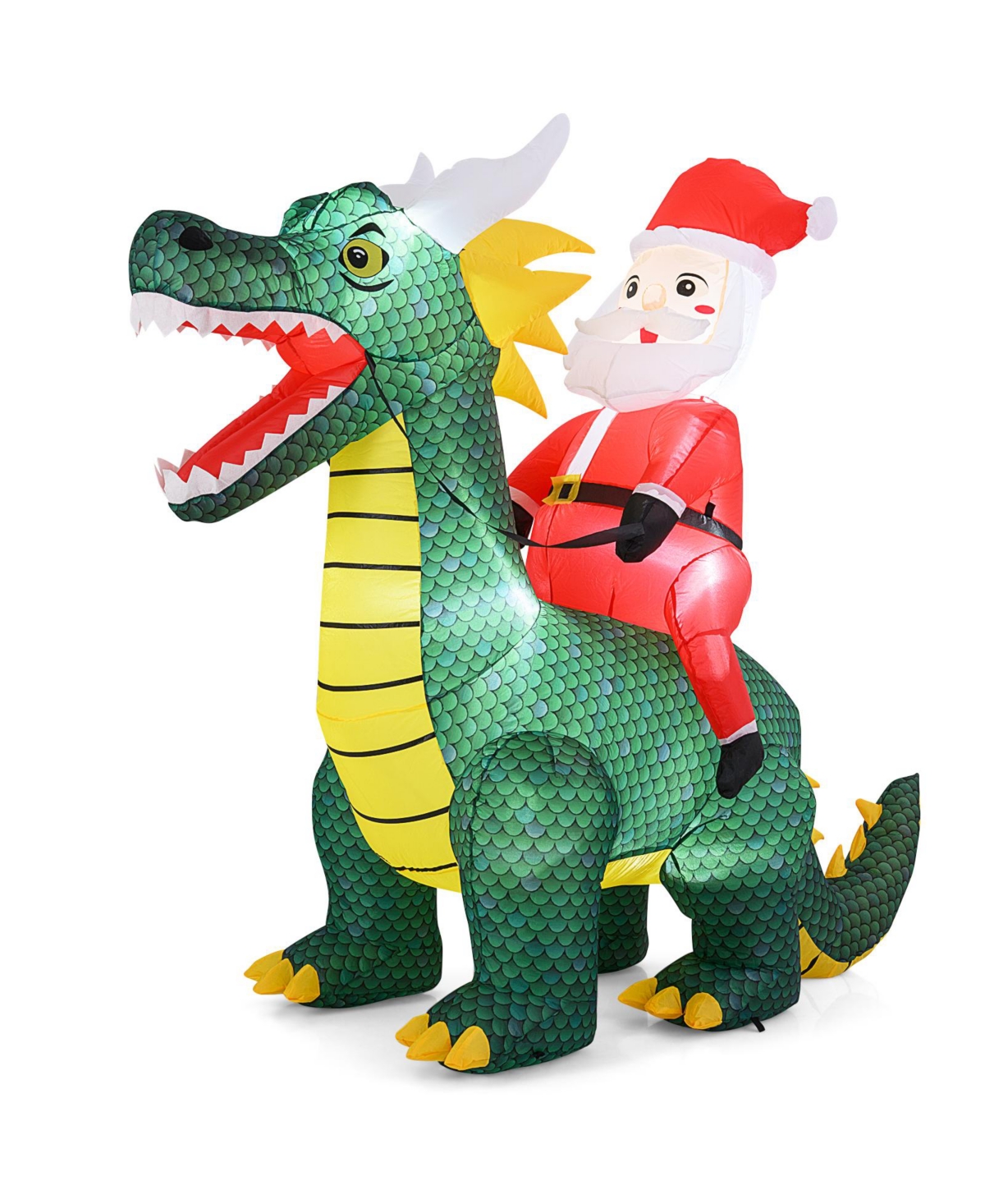 Click here for Gymax 6.7 Ft Christmas Inflatable Santa Claus Ride... prices