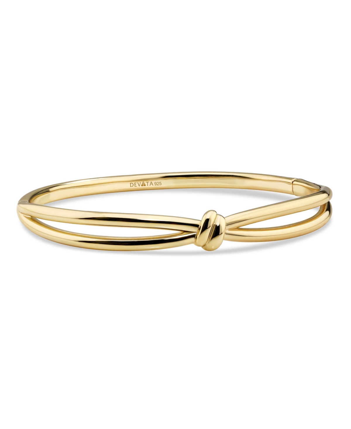 Click here for Devata Love Knot Bangle Bracelet in Gold Plated St... prices