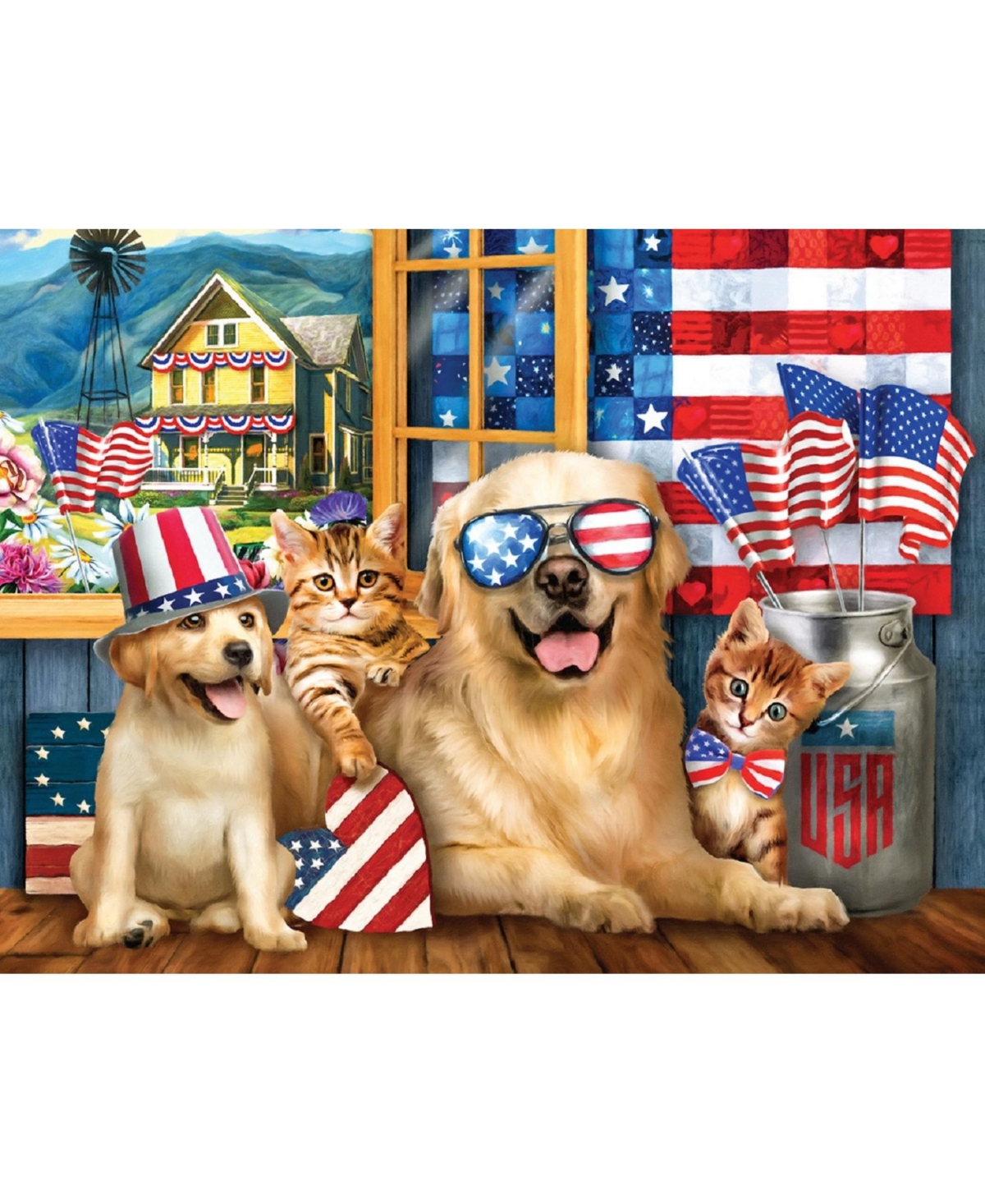 Click here for SunsOut Born in the U.s.a. 300 piece Jigsaw Puzzle... prices