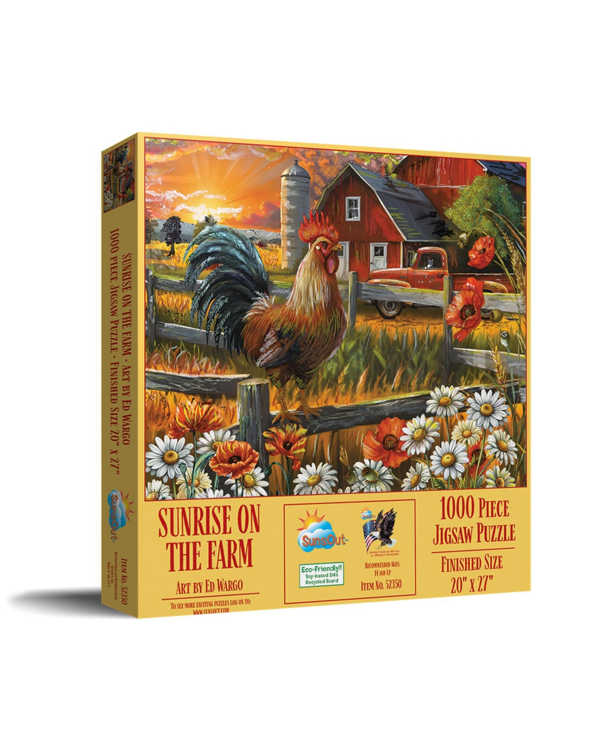 Click here for SunsOut Sunsrise on the Farm 1000 piece Jigsaw Puz... prices