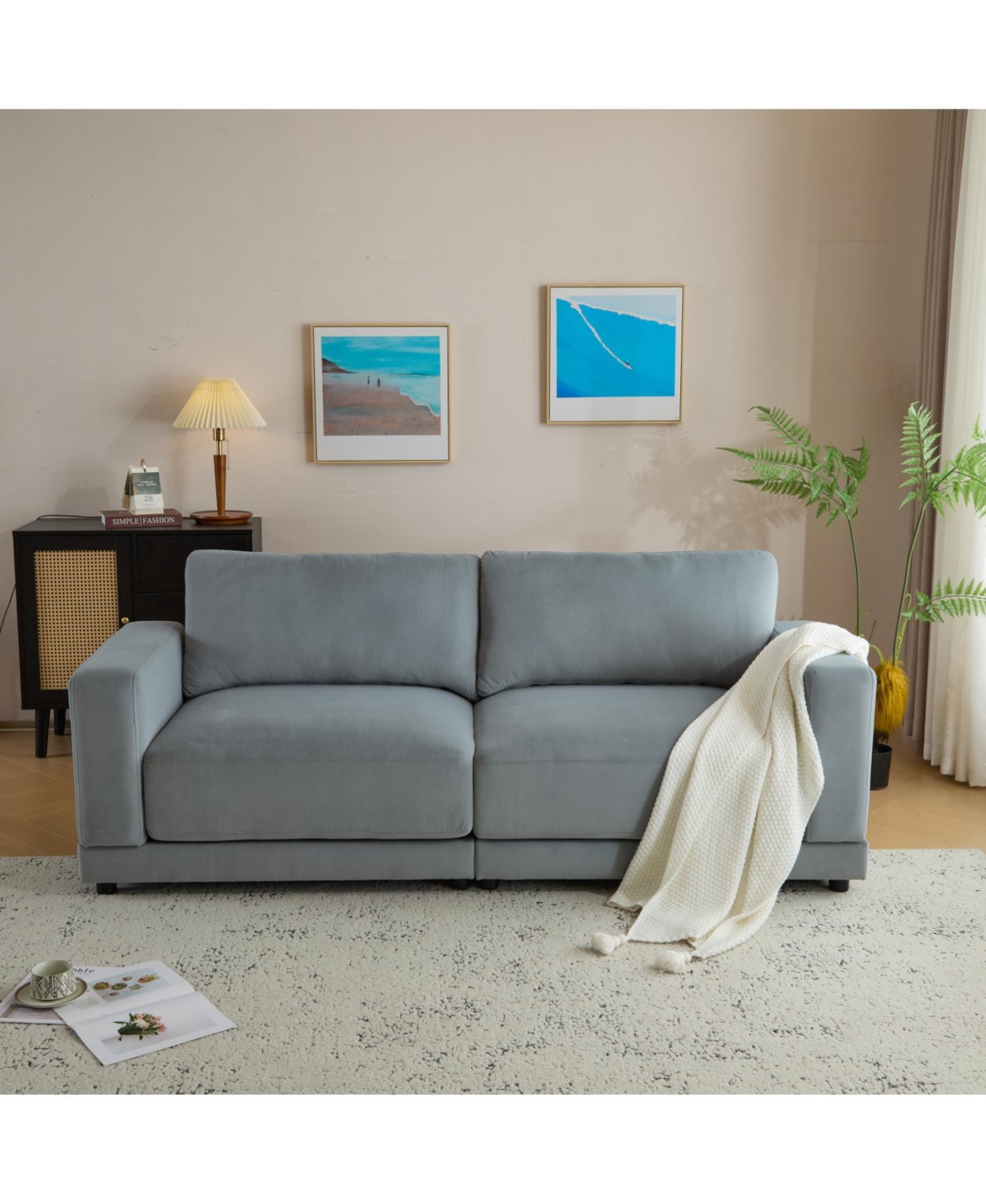 Click here for Streamdale Furniture 81" Modern Sofa - Deep C... prices