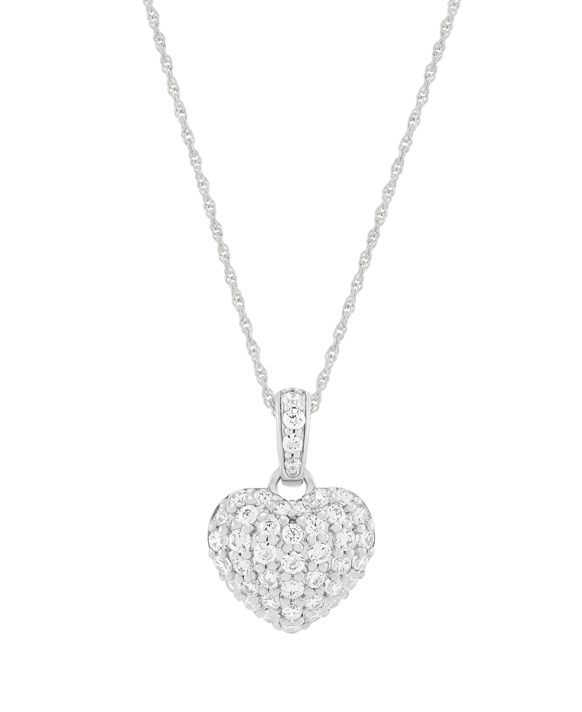 Click here for Macys Diamond Heart Pendant Necklace (1/2 ct. t.w.... prices