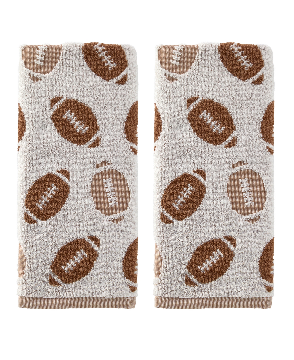Click here for Skl Home Football Jacquard Hand Towel  Set of 2 -... prices