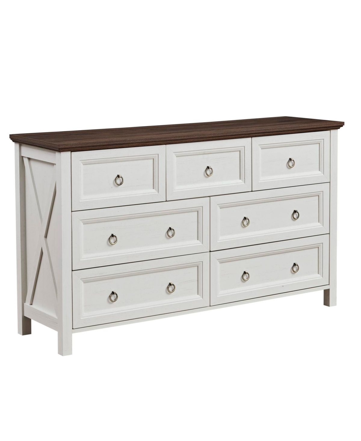 Click here for Streamdale Furniture Rustic 7-Drawer Wood Dresser... prices