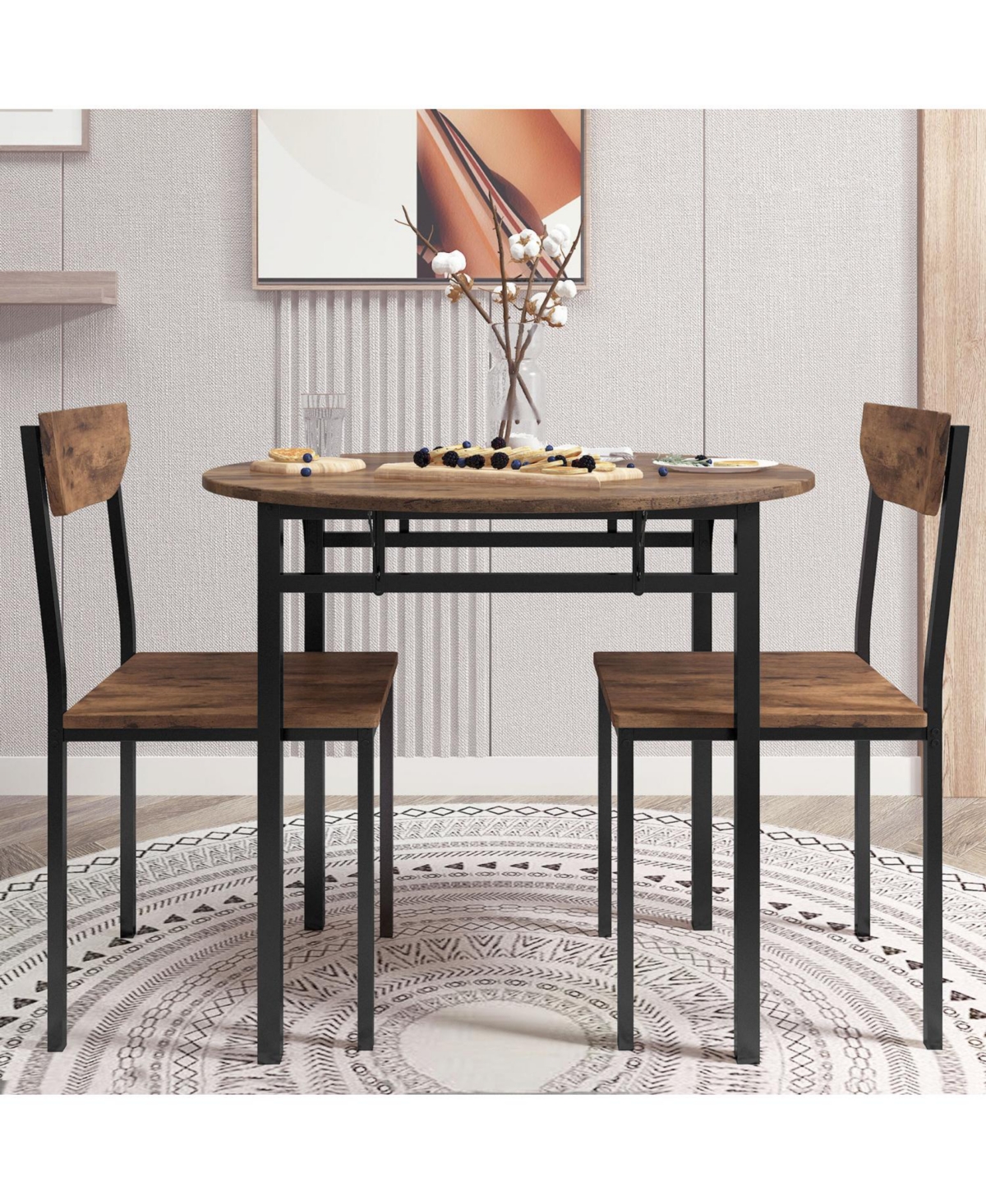 Click here for Streamdale Furniture 3-Piece Dining Set with Drop... prices