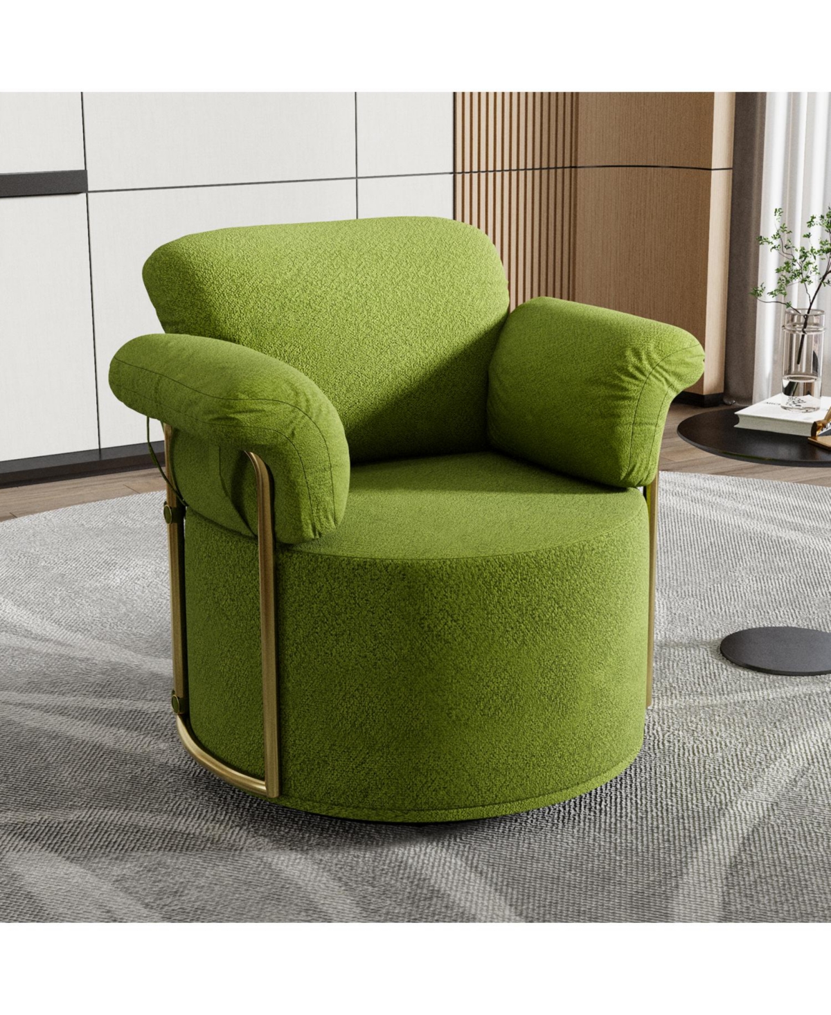 Click here for Streamdale Furniture Swivel Chair  Fluffy Fabric... prices