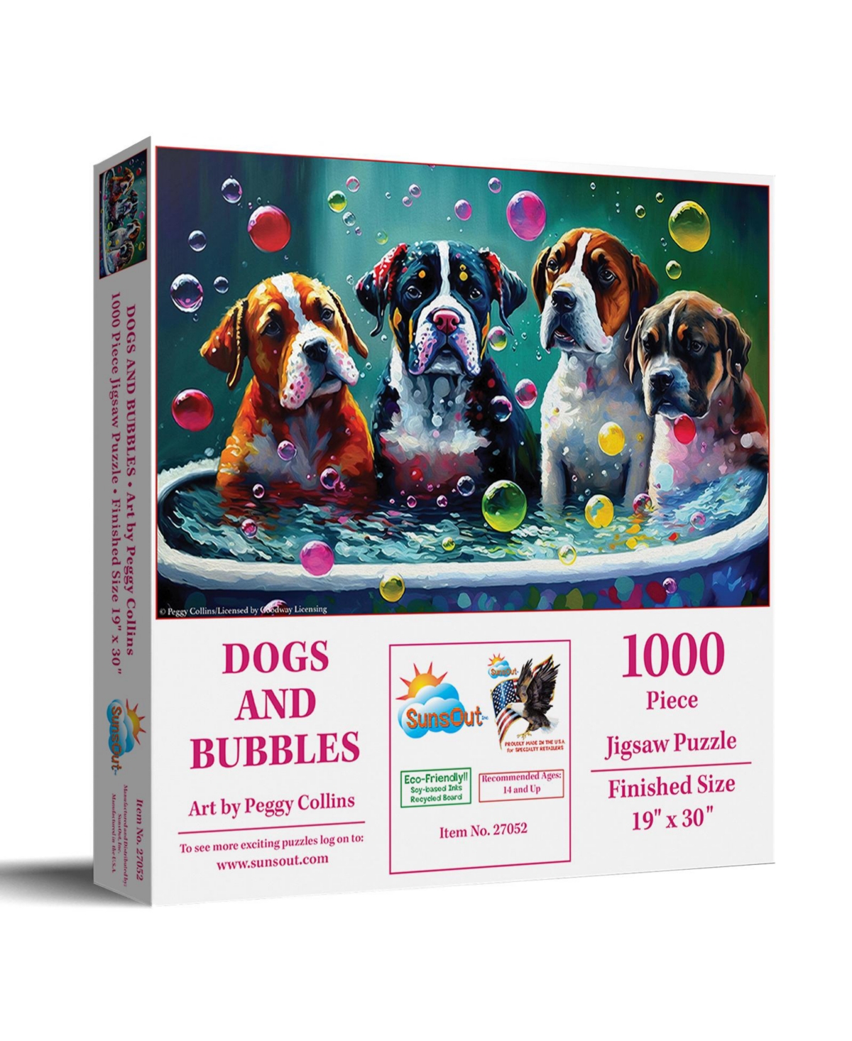 Click here for SunsOut Dogs and Bubbles 1000-piece Jigsaw Puzzle... prices