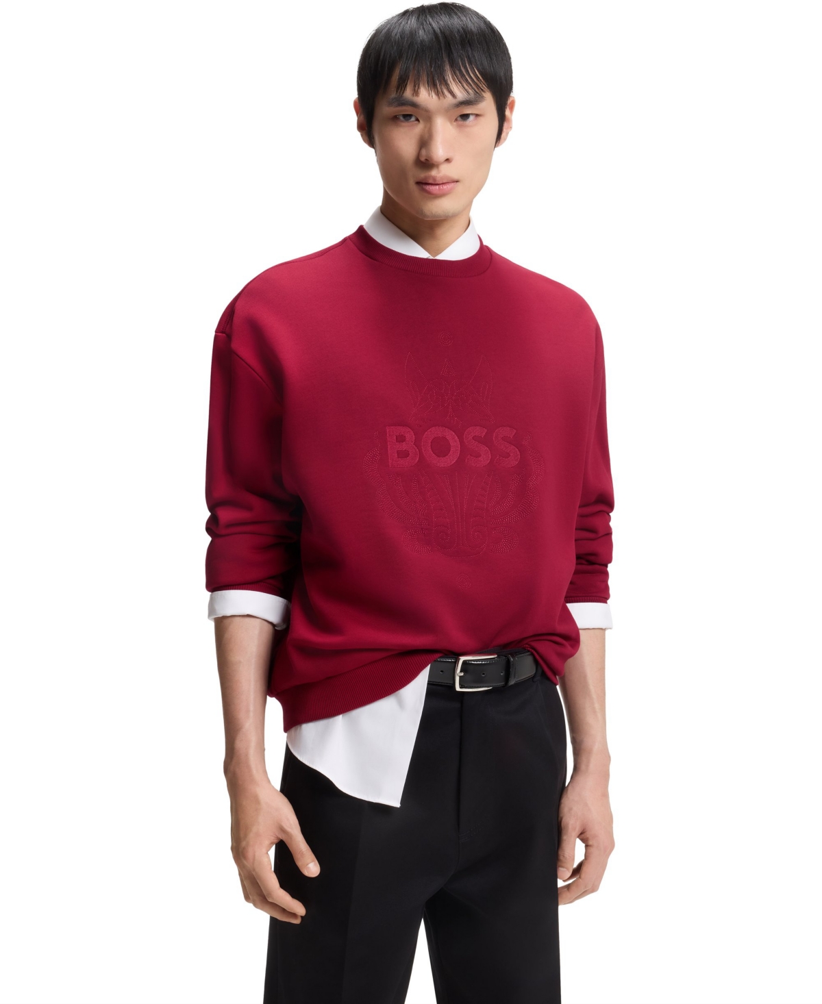 Click here for Boss by Hugo Boss Mens Cotton Terry Oversized-Fit... prices
