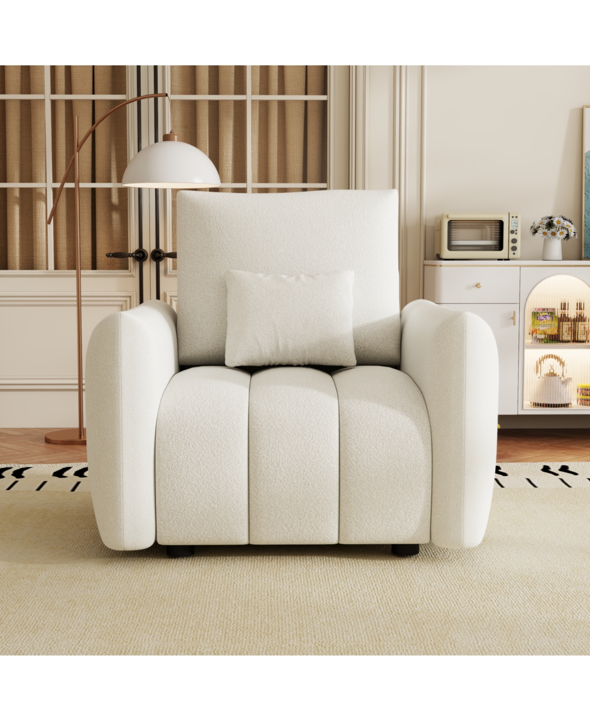Click here for Streamdale Furniture Teddy Fabric Lounge Chair wit... prices