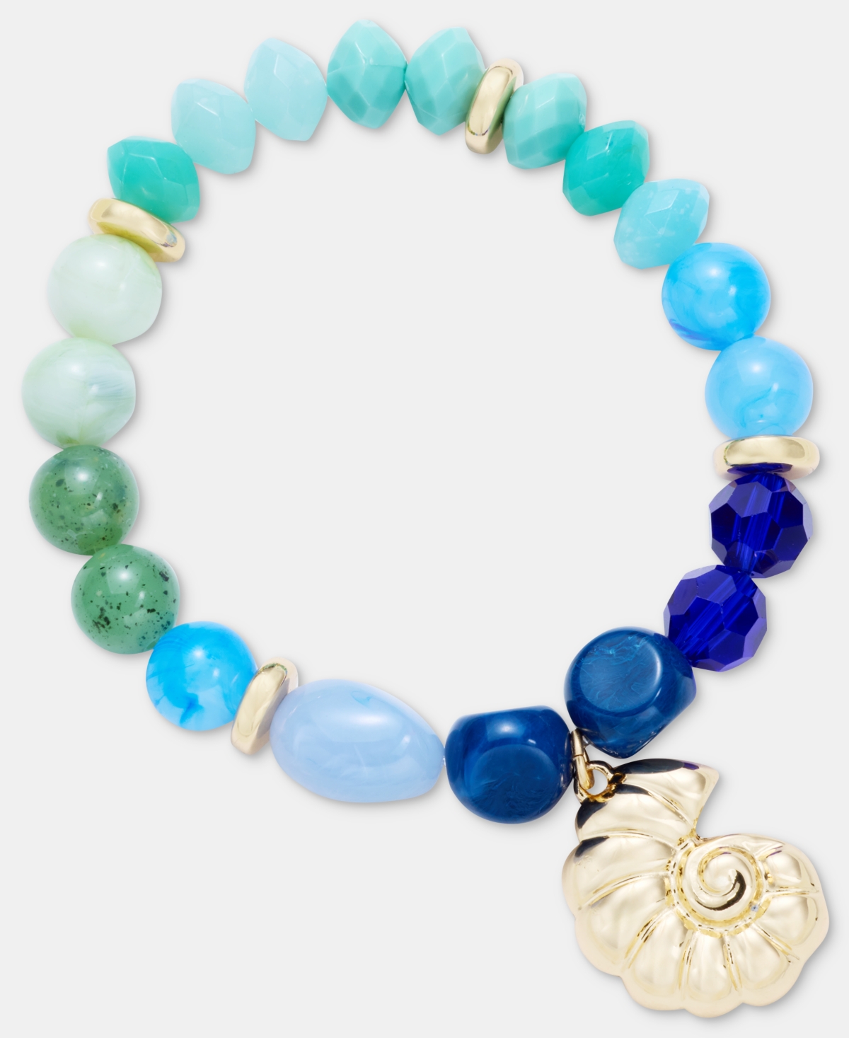 Click here for On 34th Beaded Shell Charm Stretch Bracelet  Creat... prices