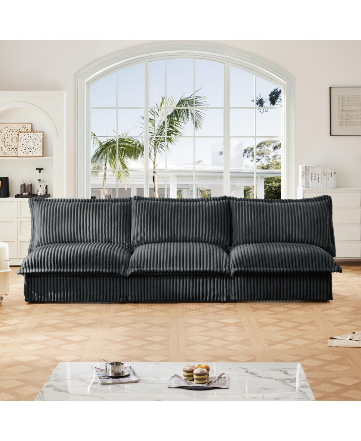 Click here for Streamdale Furniture Modern Corduroy 3-Seater Modu... prices