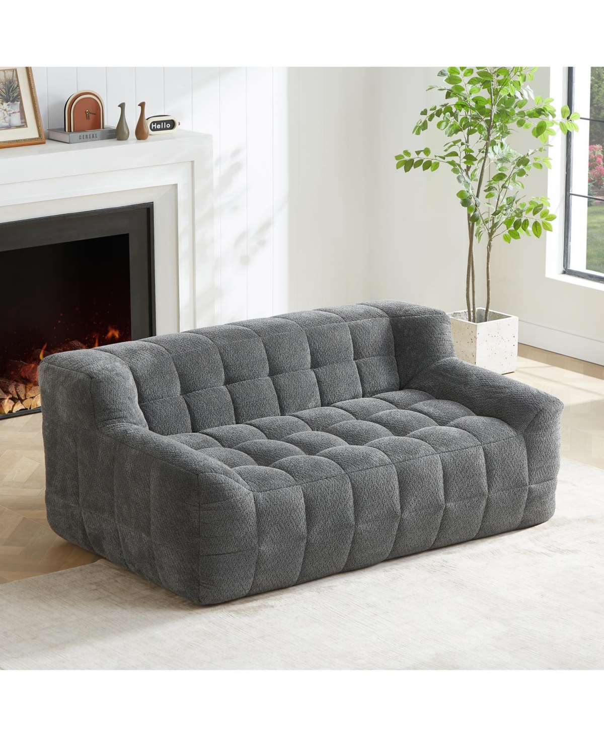 Click here for Streamdale Furniture Full Compression sofa - Grey prices