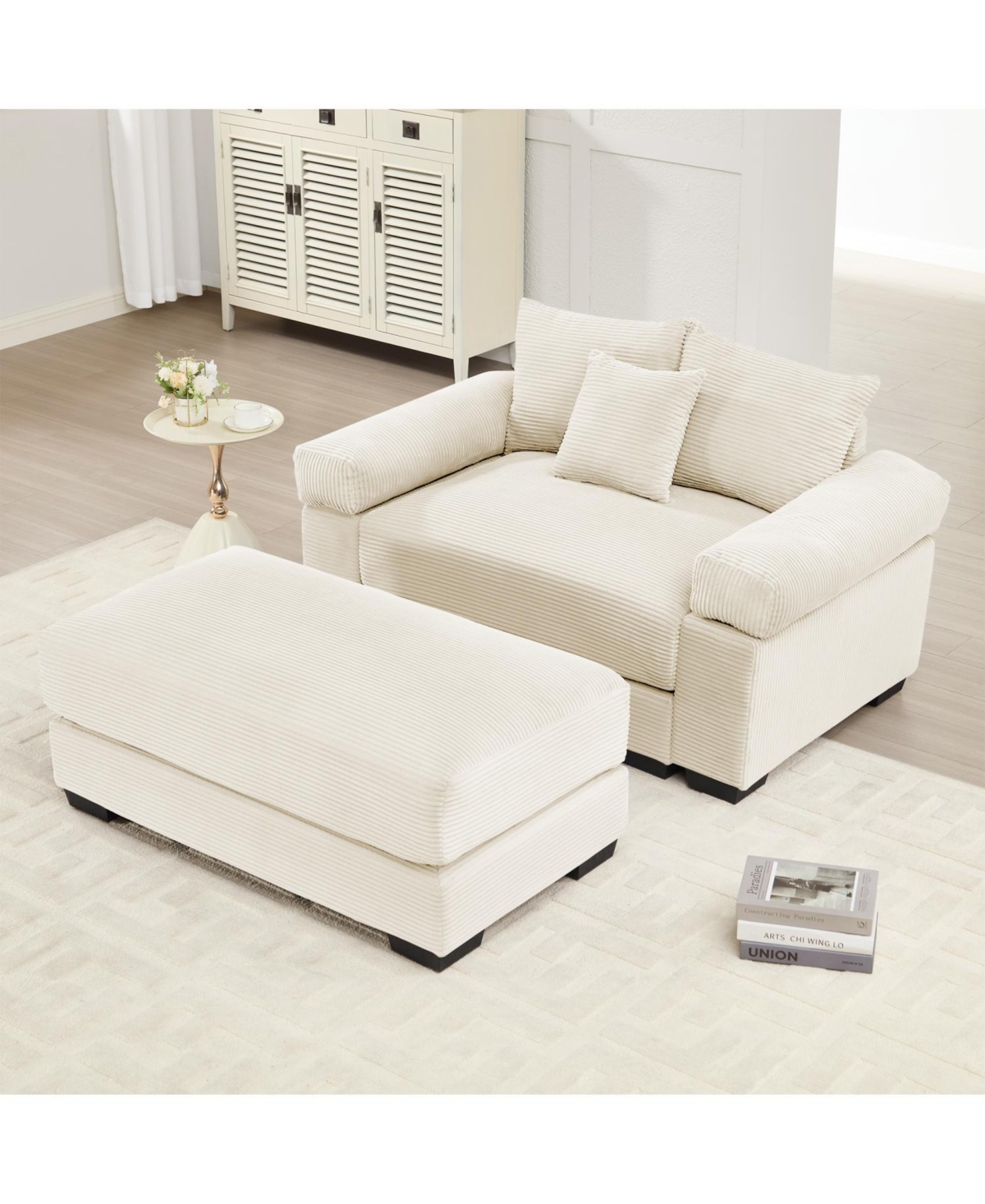 Click here for Streamdale Furniture Oversized Cloud Corduroy Sect... prices