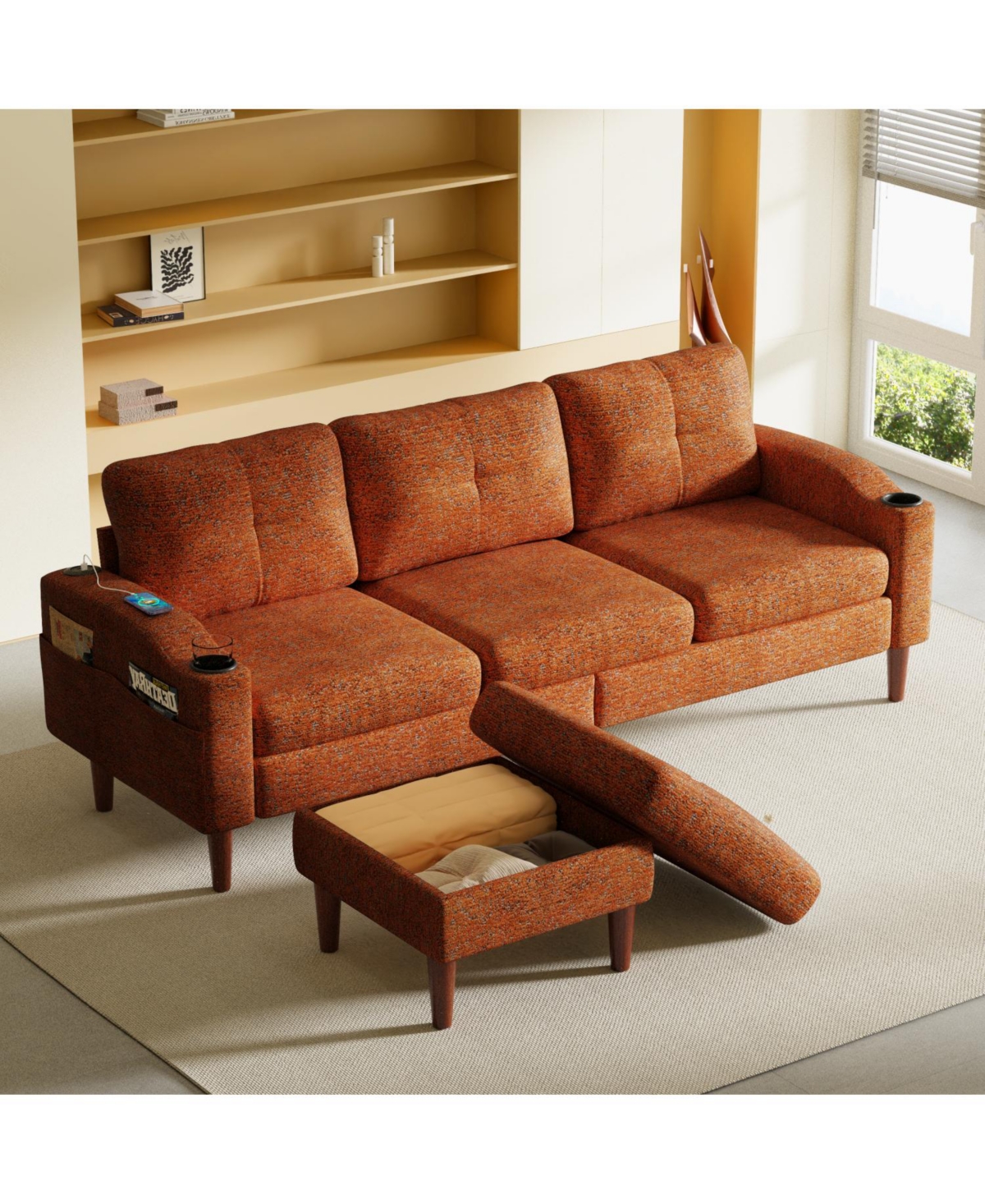 Click here for Streamdale Furniture Streamdale Orange Convertible... prices