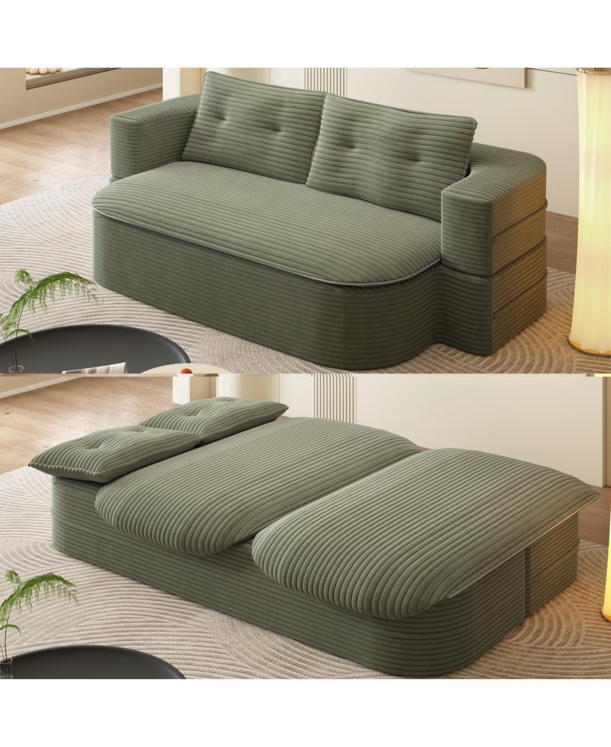 Click here for Streamdale Furniture 78.7 Modern Foldable Sofa Bed... prices