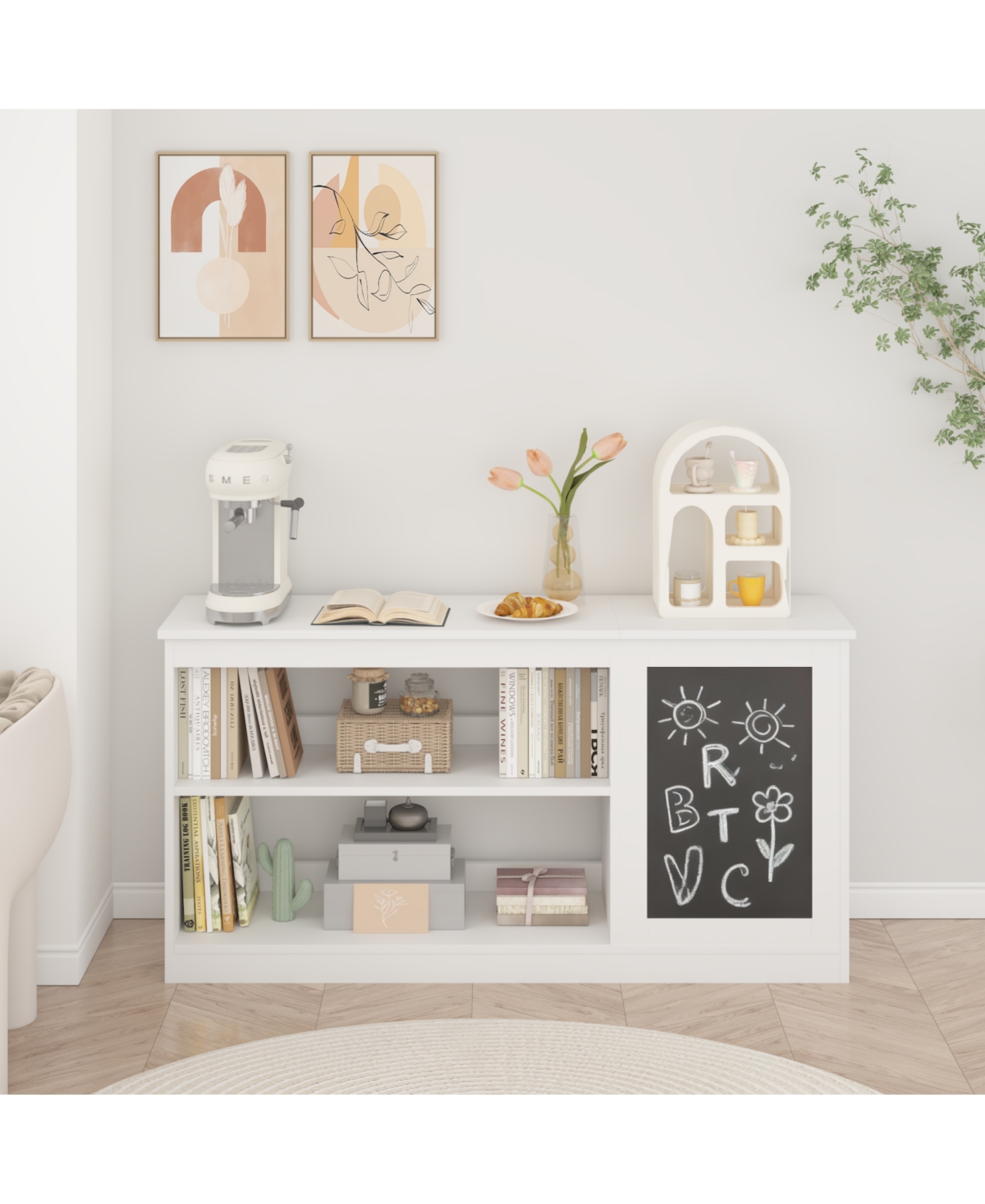 Click here for Streamdale Kids Bookshelf Toy Storage Cabinet Chal... prices