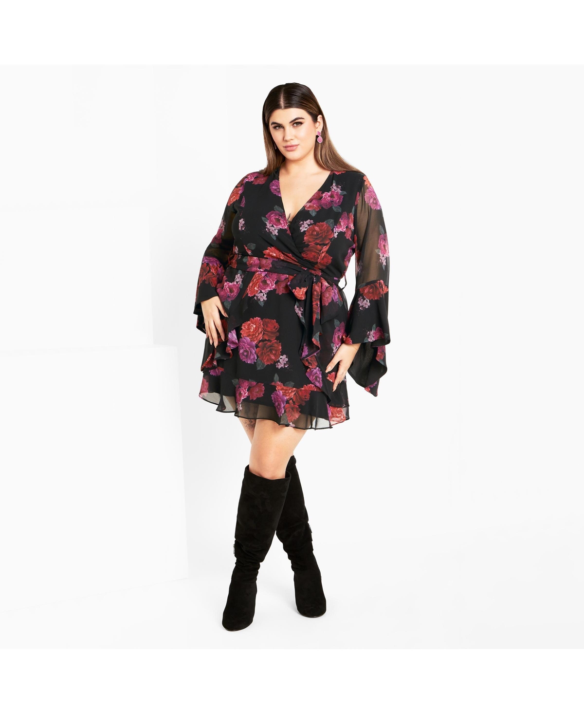 Click here for City Chic Womens Plus Size Gemma Dress - Floral prices