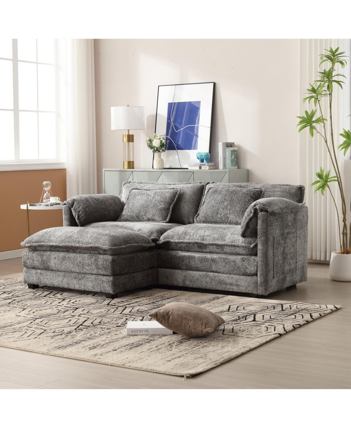 Click here for Streamdale Furniture Chenille fabric  removable ar... prices