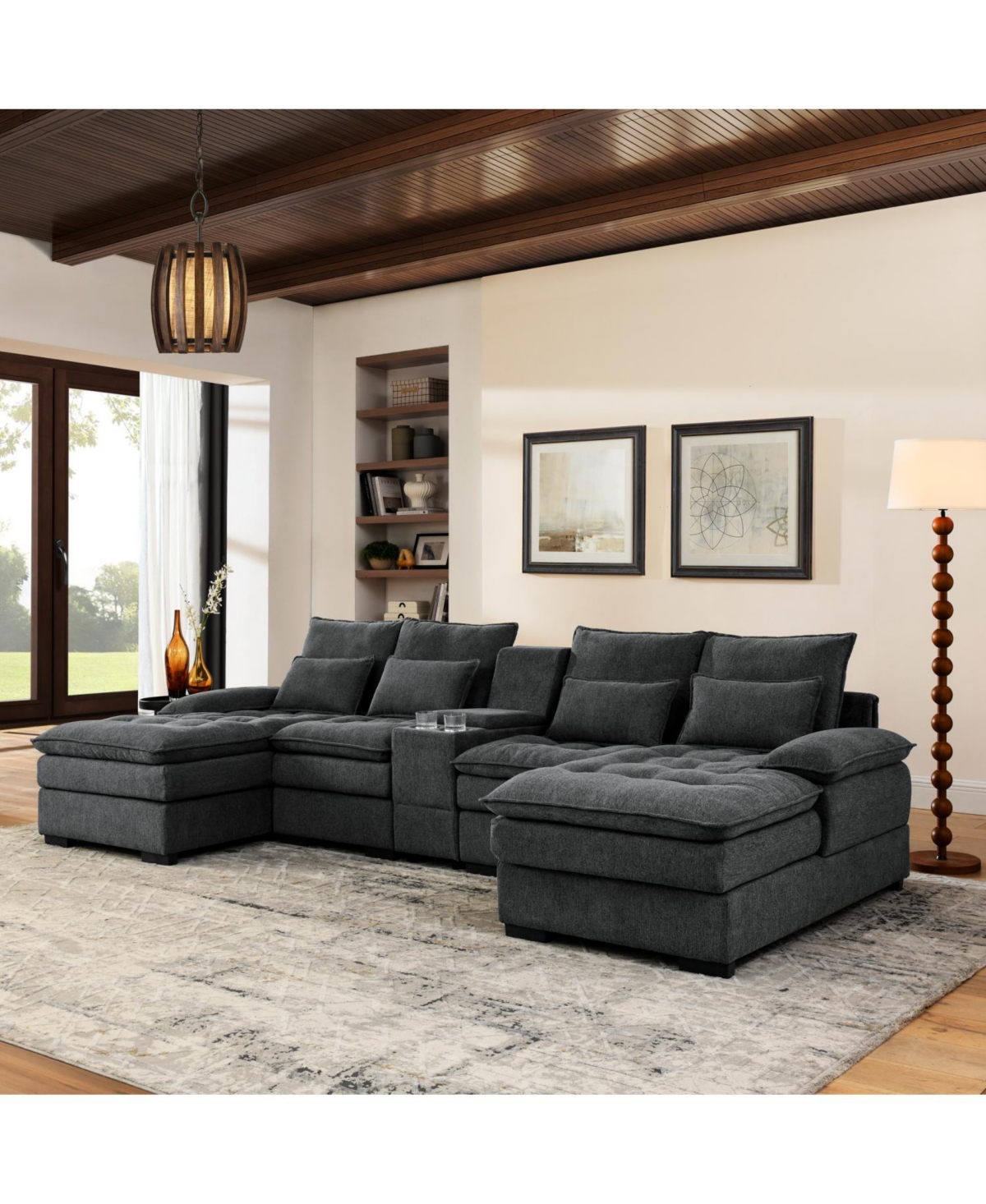 Click here for Streamdale Furniture 130" U-Shaped Sofa with... prices