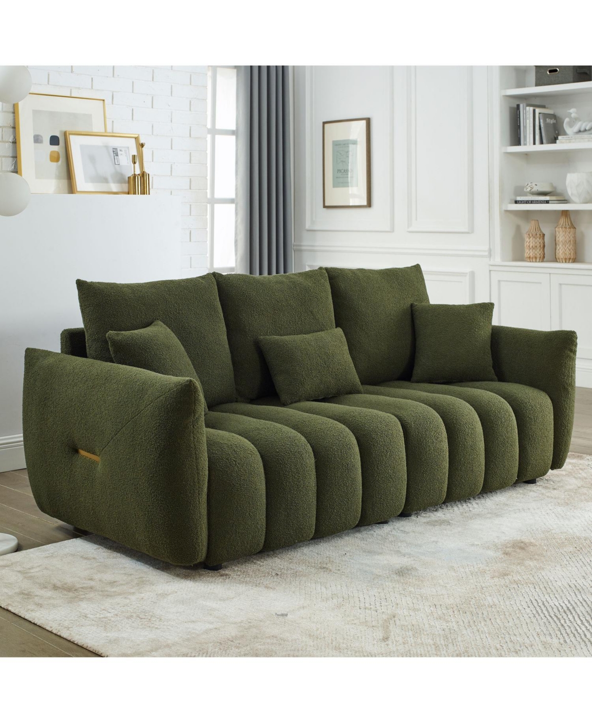 Click here for Streamdale Furniture 81" Teddy Fabric Sofa wi... prices