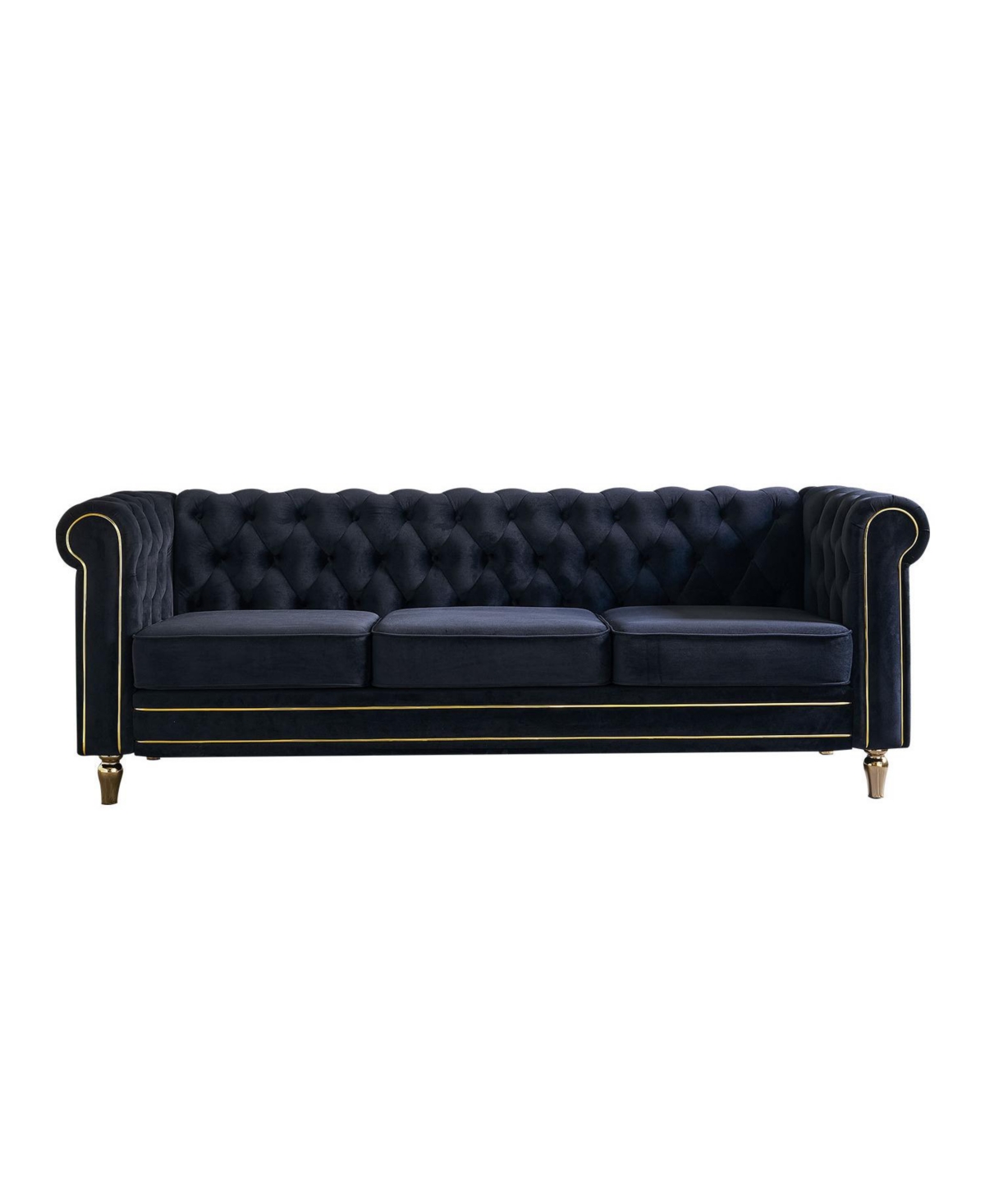 Click here for Streamdale Furniture Chesterfield Velvet Sofa 84.6... prices