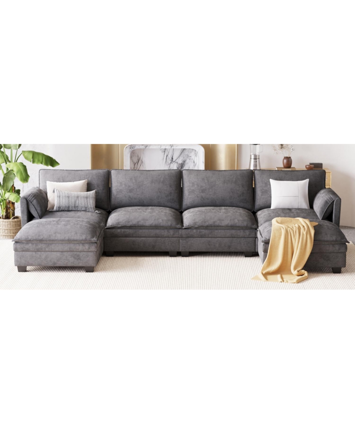 Click here for Streamdale Furniture 141.5" U-Shaped Sofa Cou... prices