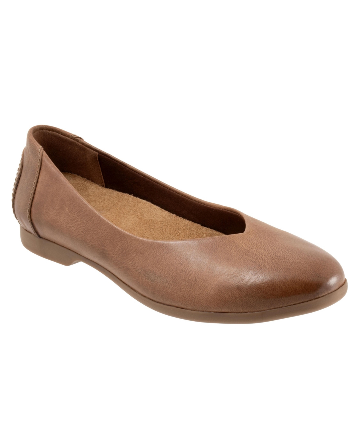 Click here for Trotters Womens Iris Flat - Dark taupe prices