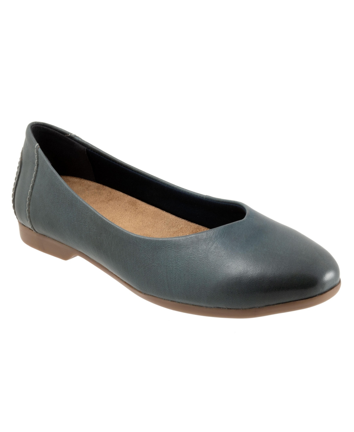 Click here for Trotters Womens Iris Flat - Navy prices