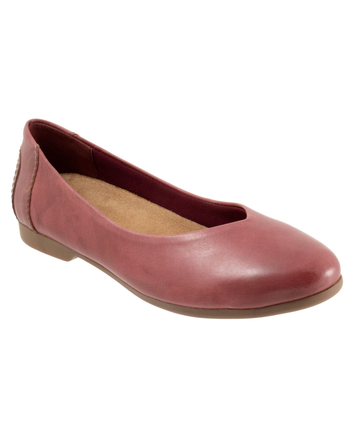 Click here for Trotters Womens Iris Flat - Cherry prices