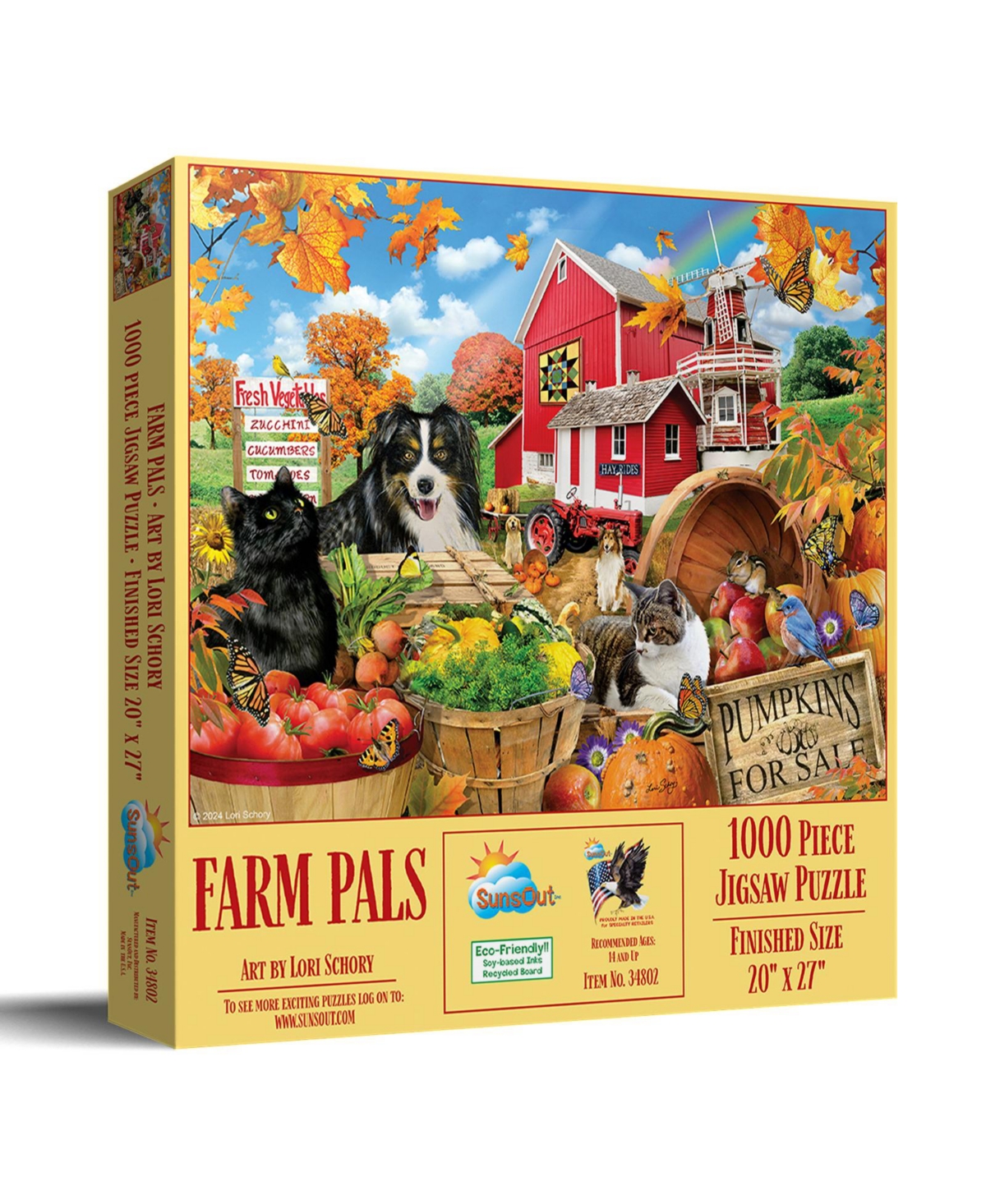 Click here for SunsOut Farm Pals 1000 piece Jigsaw Puzzle for Adu... prices