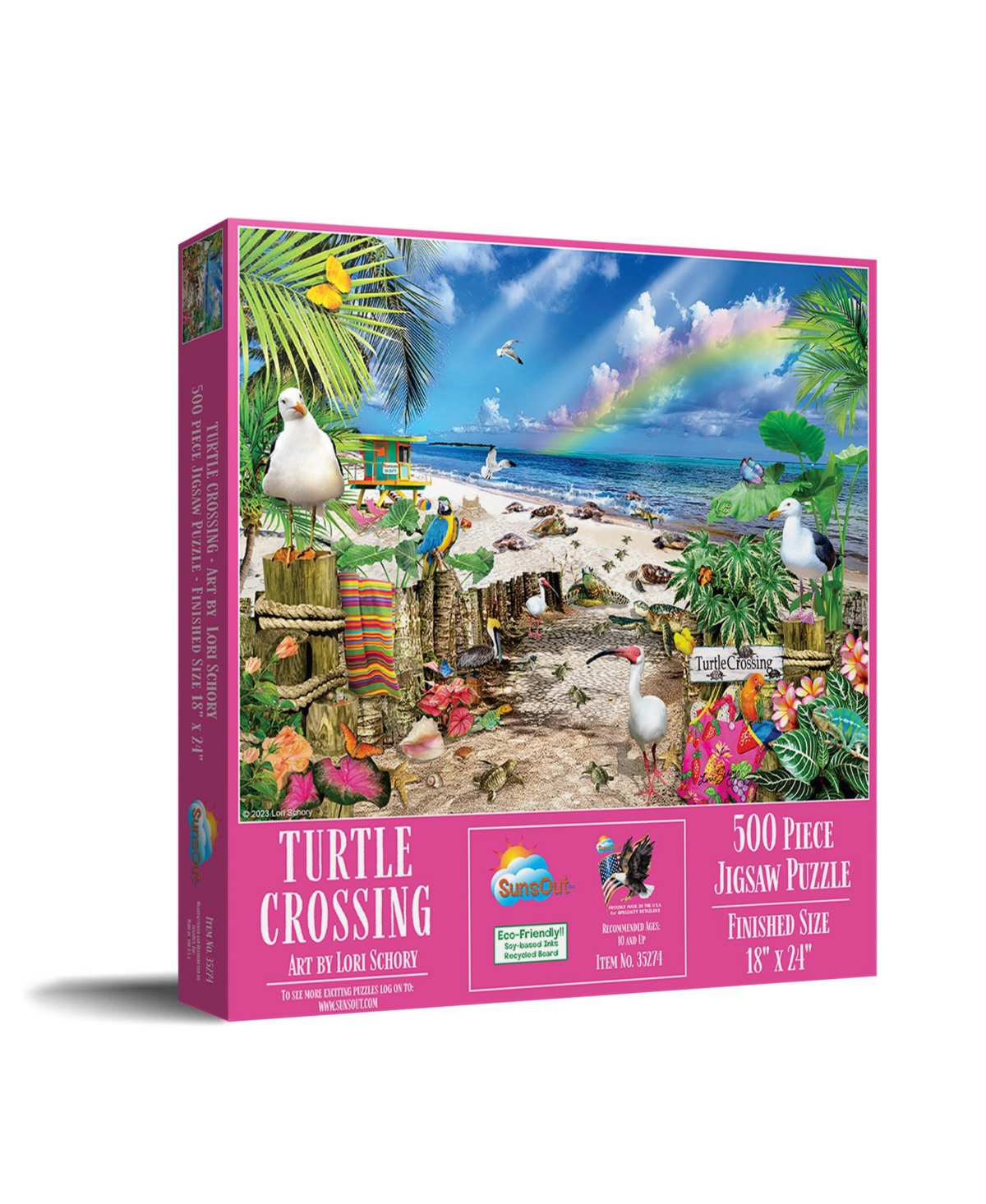 Click here for SunsOut Turtle Crossing 500 piece Jigsaw Puzzle fo... prices