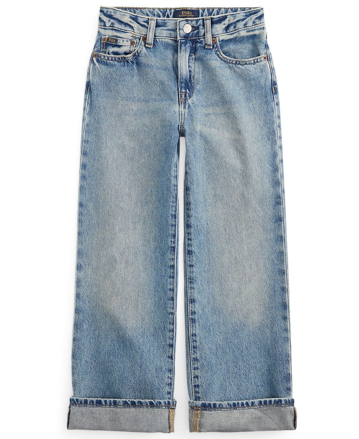 Click here for Polo Ralph Lauren Girls 7-16 High-Rise Wide-Leg Je... prices