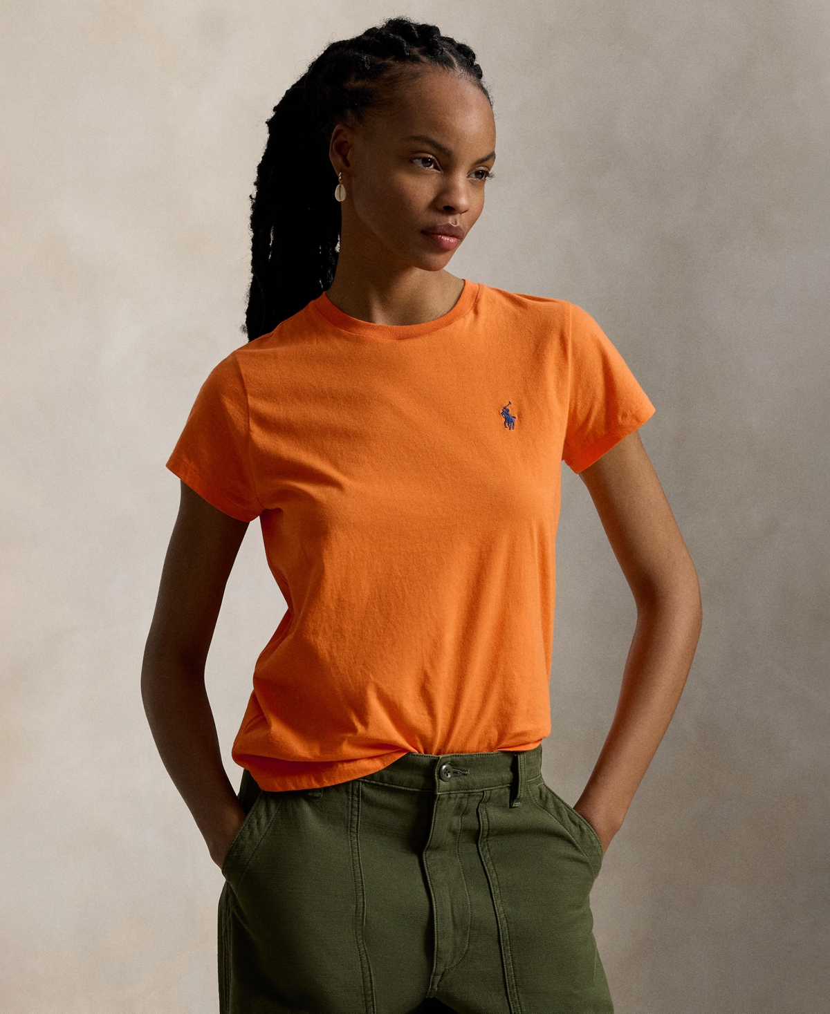 Click here for Polo Ralph Lauren Womens Crewneck T-Shirt - Solar... prices