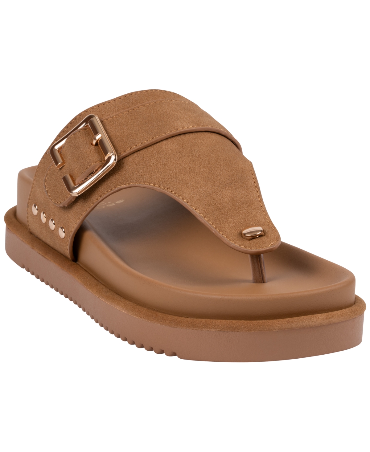 Click here for Gc Shoes Womens Buckle Detail Slip-On Flat Sandals... prices