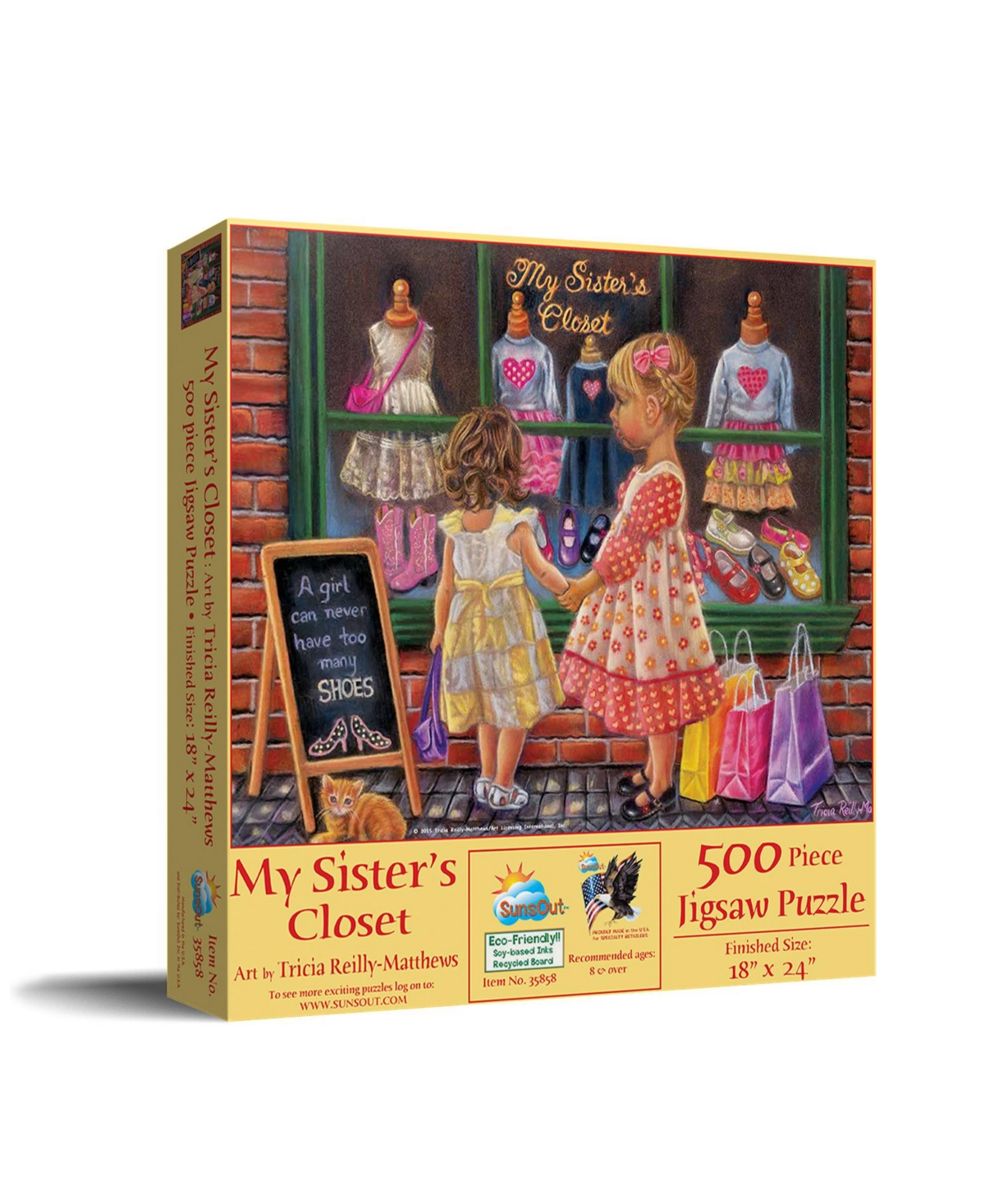 Click here for SunsOut My Sisters Closet 500 piece Jigsaw Puzzle... prices