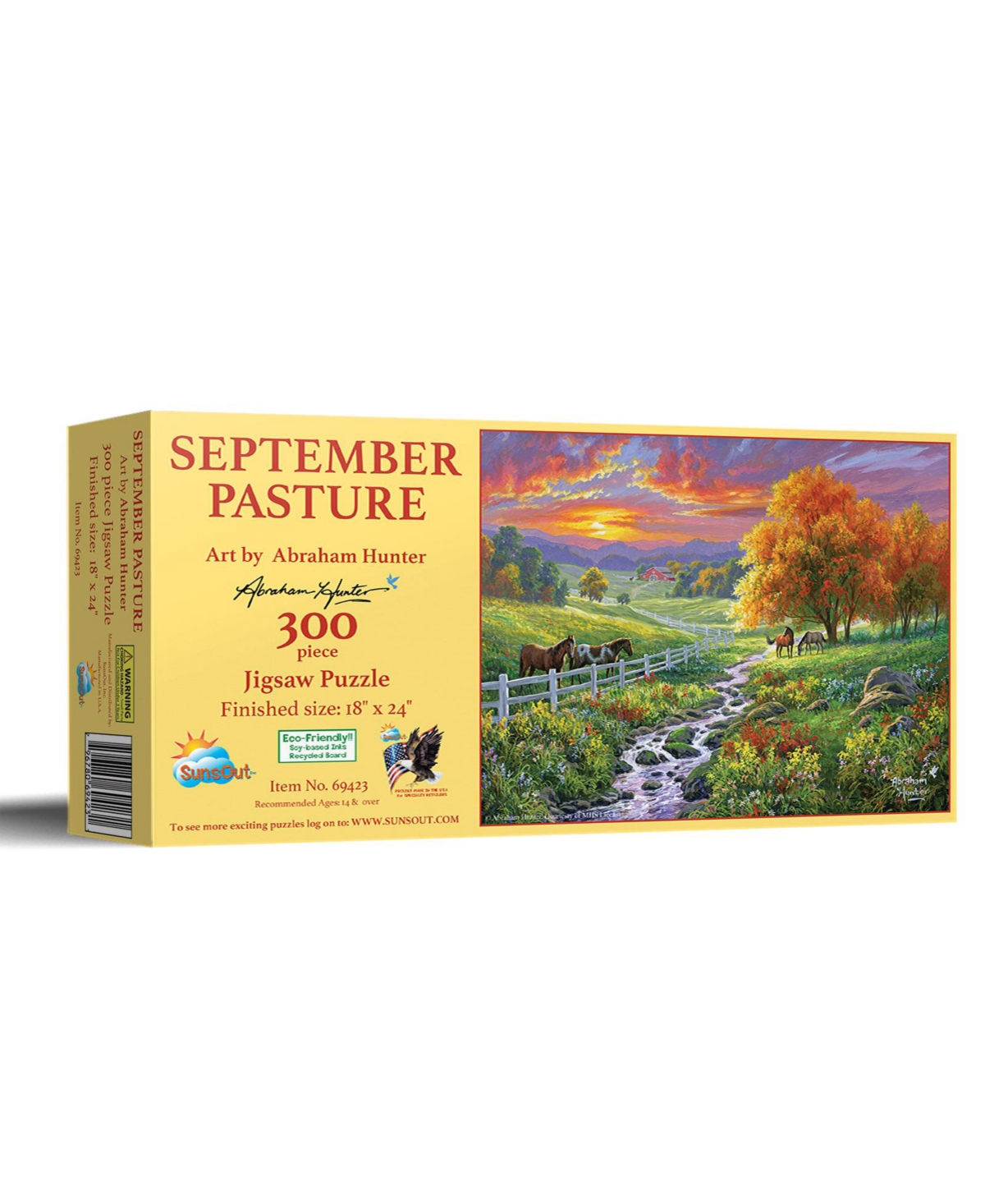 Click here for SunsOut September Pasture 300 piece Jigsaw Puzzle... prices