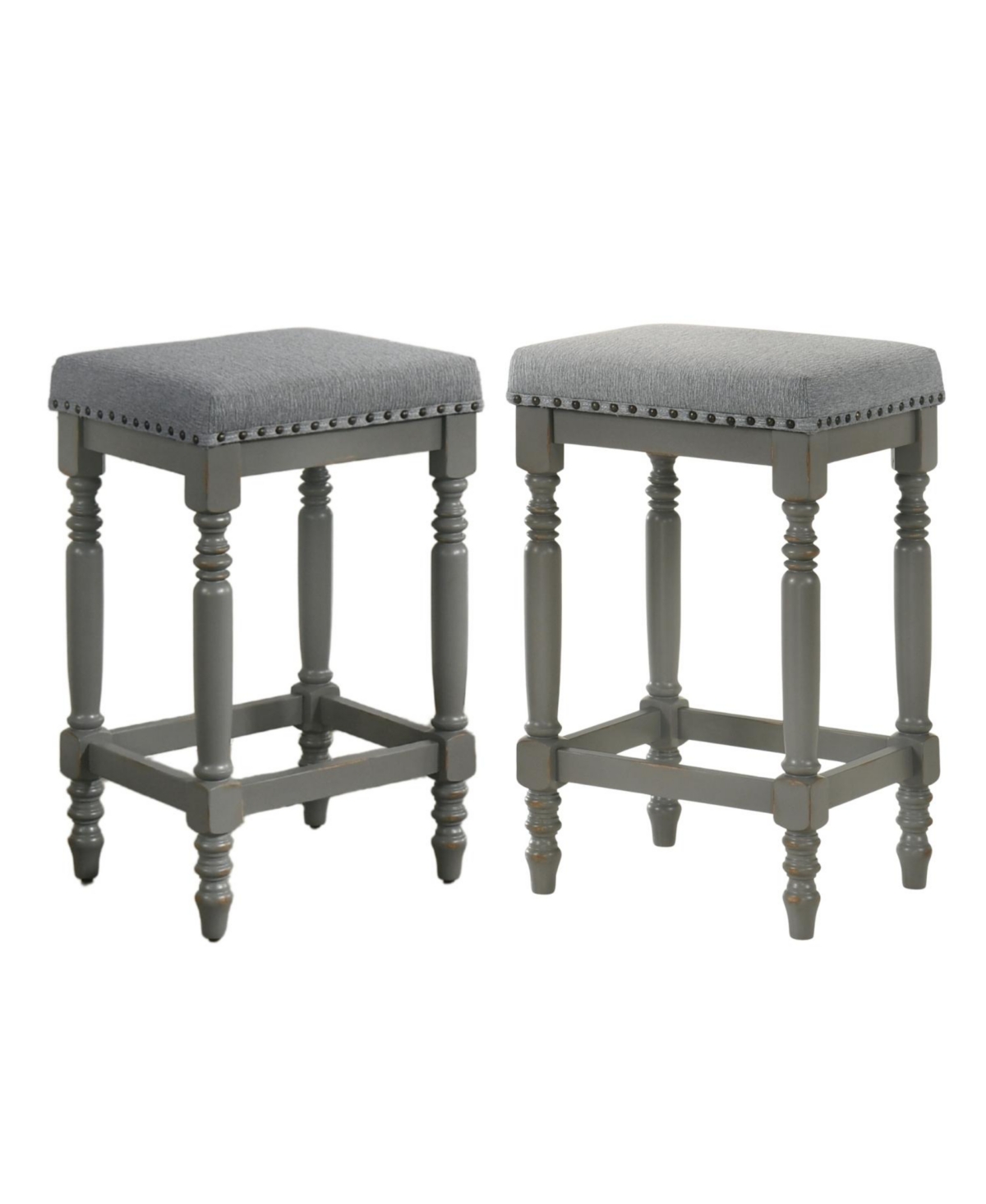 Click here for Streamdale Furniture Rustic Gray Counter Stools (S... prices