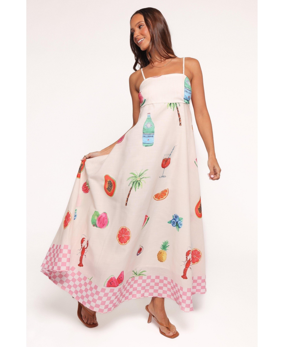 Click here for Petal and Pup Womens Brea Maxi Dress - Tutti frutt... prices