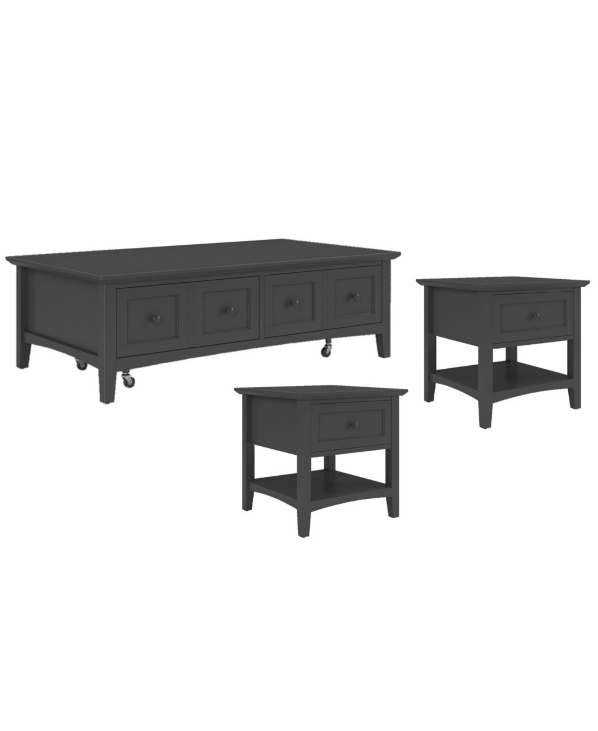 Click here for Hedworth Rectangle 3-Pc.Set - Raven prices